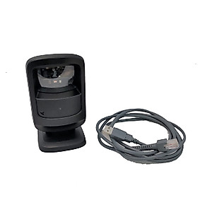 Zebra Symbol DS9208 Handsfree Touchless Barcode Scanner with USB Cable, Black - Scans 1D, 2D and PDF417 Barcodes - DS9208-SR00004NNWW (Renewed)