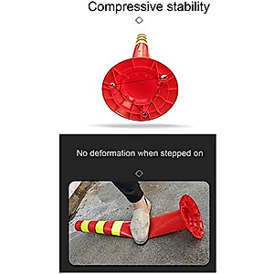 BREWIX Parking Post, Parking Barrier, for Parking Lot Car Parking Space Lock Bollard,Plastic Traffic Post for Security Driveway Parking Parking