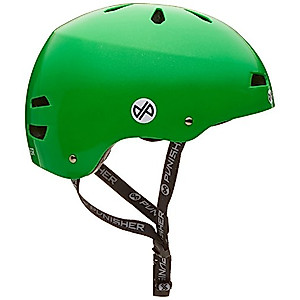 Punisher Skateboards Pro 13-Vent BMX Bike and Skateboard Helmet, Bright Neon Lime Green, Youth/Teen 9+, medium (9283)