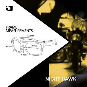 Bobster Night Hawk ®, Gloss Black Frame, Smoked Lens