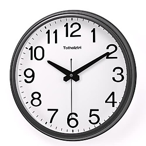 Totholztri Wall Clock 13 inch Including AA Battery and Hook