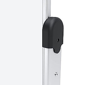 VIZ-PRO Mobile Room Divider/Office Partition, Double-Sided Magnetic Whiteboard 48"Wx72"H