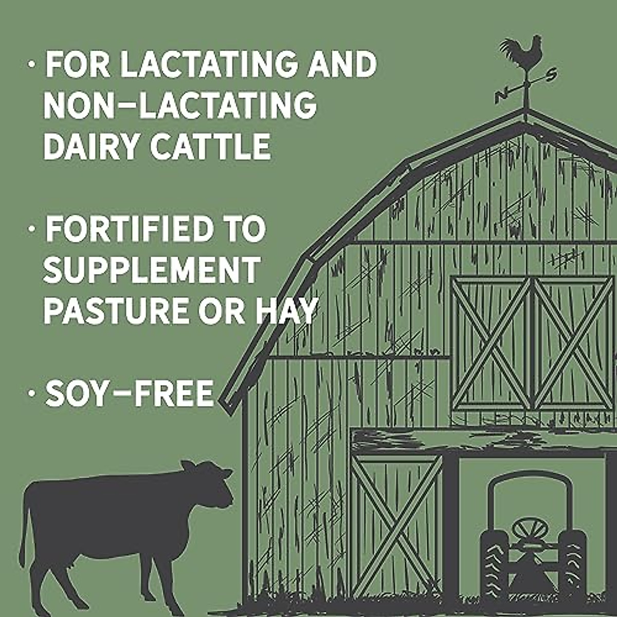 New Country Organics | Cattle Feed for Dairy Cattle | Soy-Free | 16% Protein | Certified Organic and Non-GMO | 40 lbs