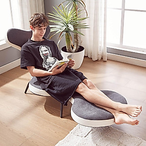 cooloo8 Convertible Sofa Bed,Home Sofa Living Room,Recliner Chair,Futon Sofa Bed,Convertible Chair Bed,Folding Chair Bed,Lounge Sofa Couch for Tiny Home&Bedroom&Caravans&Offices(Grey)