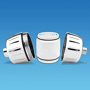 AquaBliss SF500 HD HEAVY DUTY High Output Shower Filter - Chrome - Plus The AquaBliss TheraSpa Hand Shower – 6 Mode Massage Shower Head with Hose High Pressure to Gentle Water Saving Mode