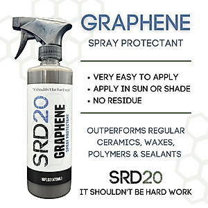 SRD20 Graphene Ceramic Spray Coating Protectant is a Long Lasting, Easy-to-Use Hybrid Wax for Boats. Graphene Added to Ceramic Spray Wax is a Convenient, Must-Have Marine Wax.