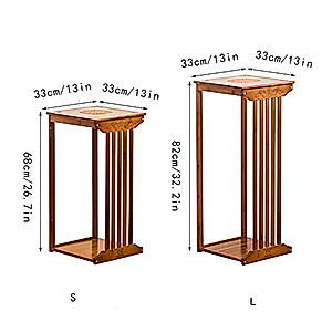 Bonsai Base Stand Plant Display Stand Indoor Tall Plant Stand Table for Corner Plant Holder Display Rack Display Stand Base (Size : Small)