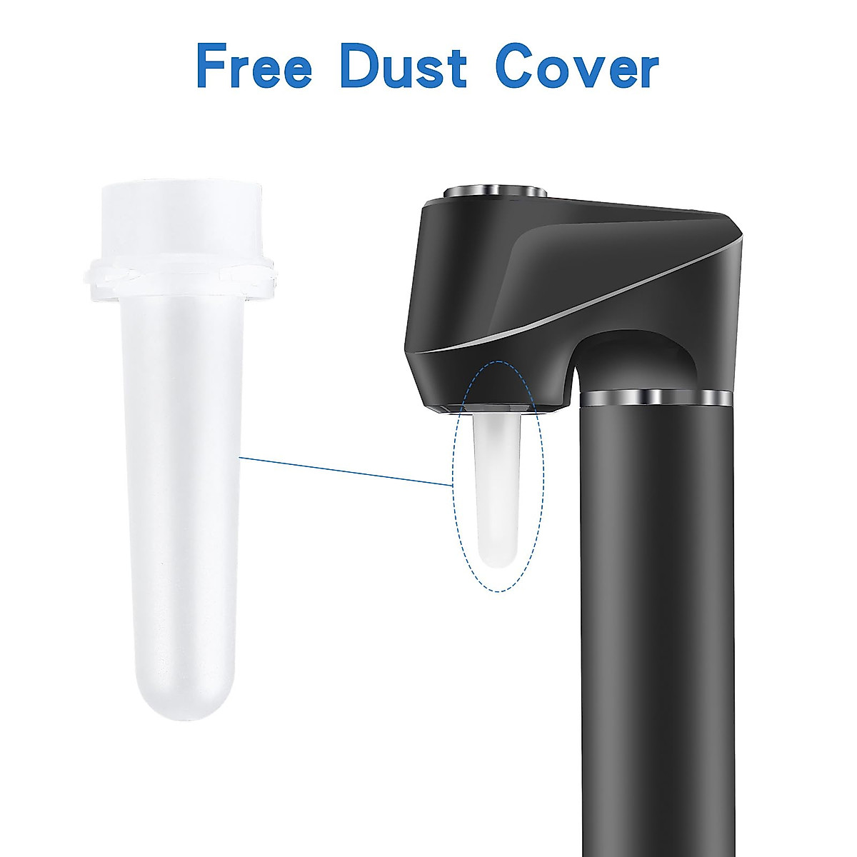 spoonlemon Sparkling Water Maker,Soda Streaming Machine for Home Use, Carbonated Water Machine with BPA Free 1L PET Bottle, Compatible with Any Screw-in 60L CO2 Exchange Carbonator, Black