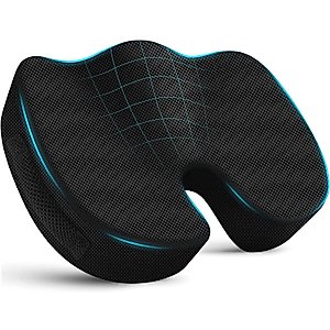 TPE Memory Foam Seat Cushion - Car Gel Seat Cushion,Office Chair Cushion for All-Day Sitting Support, Coccyx, Sciatica Pain Relief Pillow for Desk Chair, Ideal for Office Chair, Home and Wheelchair