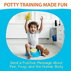 Potty Training with Potty Pals, Quick & Effective Way to Dump The Diaper, Use Fun Activities to Easily Teach Your Toddler The Concept of Potty Training with Cute, Washable Pee & Poop Plush Potty Toys