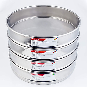 Adamas-Beta φ30×4.5cm 300Mesh 304 Stainless Lab Sieves Economy Test Sieve 304 Stainless Steel Wire Cloth（0.05mm）