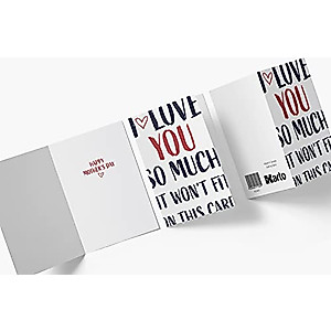 Sweet and Funny Mother's Day Card - Perfect Card for Her - Ideal Mothers Day Card - Karto - This Much You