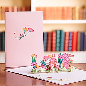 Lovepop Floral Love Pop Up Card, 5x7-3D Greeting Card, Pop Up Card for Mom, Anniversary Card for Wife, Love Card, Thinking of You