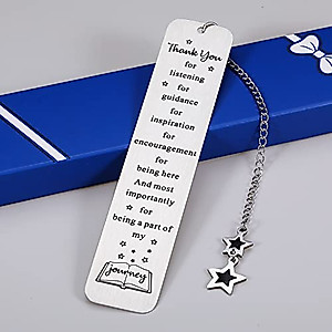 Thank You Gift Bookmark for Mentor Boss Supervisor Teachers Leaving Going Away Retirement Gifts for Colleague Coworker Appreciation Gift for Coach Christmas Birthday Present for Mom Dad Women Men