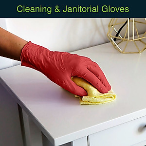 Light Burgundy Nitrile Disposable Gloves - 50 Count - 3 Mil Nitrile Gloves Medium - Powder and Latex Free Rubber Gloves - Surgical Medical Exam Gloves - Food Safe Cooking Gloves