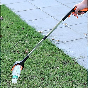 JBNCRYGD 32" Grabber Reacher Tool, Foldable Reacher Grabber Pickup Tool with 360° Rotating Jaw & Magnet, Trash Picker Upper Grabber, Lightweight Grabbers,D