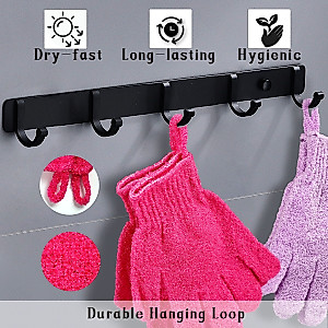 Shower Gloves,24 Pcs Exfoliating Bath Gloves,Body Scrub Gloves with Hanging Loop for Beauty Spa Massage Skin Shower Body Scrubber-12 Colors