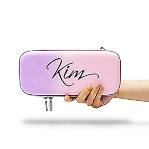 Pink Carry Case Made For Nintendo Switch/Switch OLED Console Custom Name Games with10 Games Cartridges Protective Travel Case for Gamers Kids Gift for Girls Women NC1