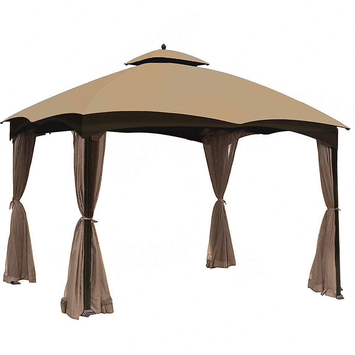 ontheway Replacement Canopy Top for Lowe's Allen Roth 10X12ft Gazebo #GF-12S004B-1 (Khaki)
