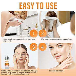 Vitamin C Serum for Face, Gentle Anti-Aging Facial Treatment with Hyaluronic Acid -Arouse Skin Energy, Firming & Hydrating, Improve Skin Luster