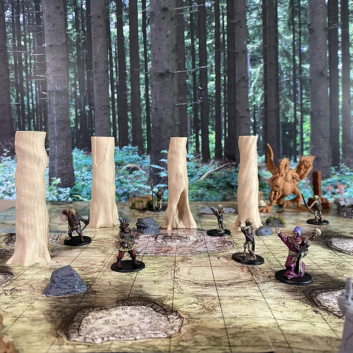 Extruded Gaming Beech Trees Set 1