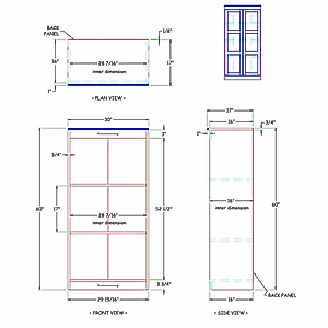 Concepts in Wood KT613A Storage Cabinet for Office or Pantry (Espresso)