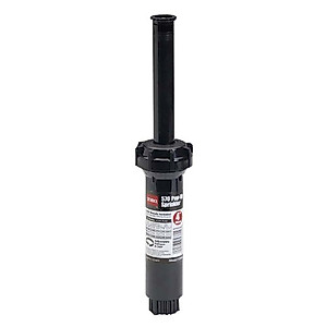 Toro 53814 4-Inch Pop-Up Fixed-Spray with Variable Adjustable Nozzle, 0-360-Degree, 15-Feet, Black