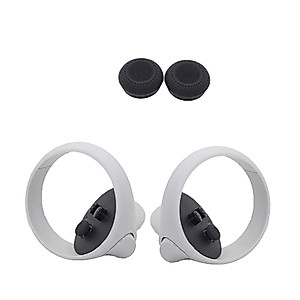 OculusQuest 2 Handle Rocker Cap Controller Silicon Shell Silicone Non-Slip (Black)