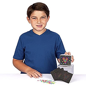 Lite-Brite Mini, Light Up Drawing Board, Mini LED Drawing Board with Colors, Travel-Sized Toys for Creative Play, Glow Art Neon Effect Drawing Board, Light Toys for Kids Aged 4 +