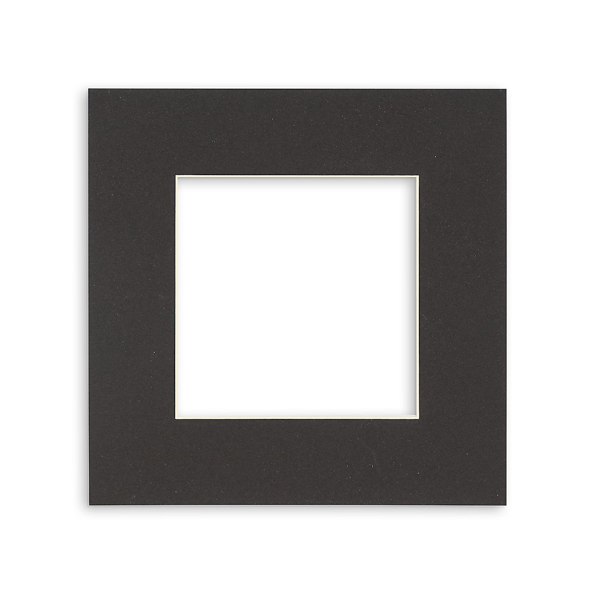 12x12 Precut Mat Board for 16x16 Frame - Acid-Free Black 12x12 Photo Matte Made to Fit a 16x16 Picture Frame, Premium Matboard for Family Photos, Show Kits, Art, Picture Framing, Pack of 1 Mat