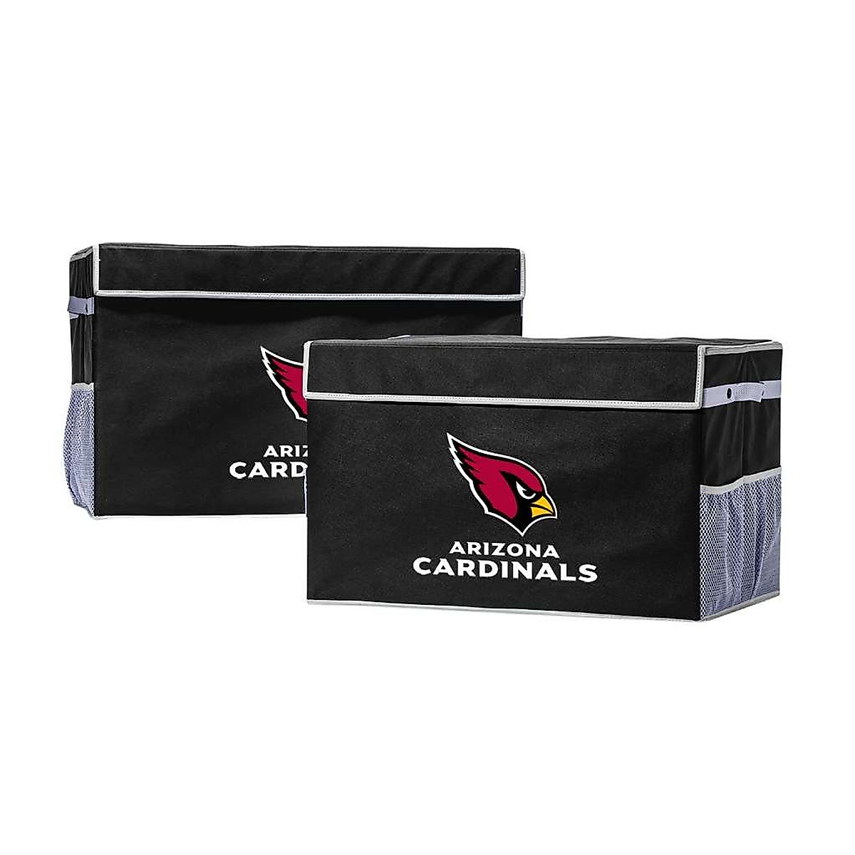 Franklin Sports NFL Storage Footlocker Bins - Large Folding Organizer Containers - NFL Team Office, Bedroom + Living Room Décor - Large + Small Bins