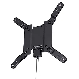Amazon Basics Fixed Flat TV Wall Mount fits 12-Inch to 40-Inch TVs and VESA 200x200