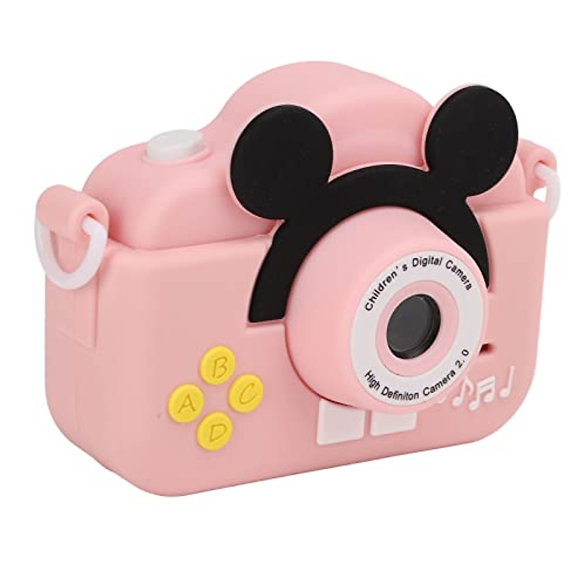 070 Camera Kids Mini Portable Camera Kids Mini Digital Camera 2 Inch Screen 2MP High Definition Cartoon Camera Video Recorder Toy Gifts(Pink)