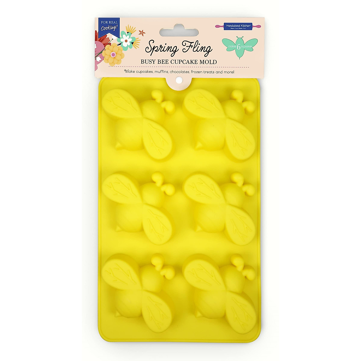 Handstand Kitchen Spring Fling Silicone Tulip & Daisy Shaped Silicone Cupcake Mold