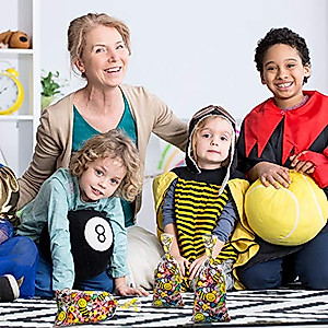 100 Pieces Honey Bee Cellophane Plastic Candy Bags Bee Party Bags Treat Bags with 200 Pieces Twist Ties Bee Gift Bags for What Will it Be Gender Reveal Party Supplies