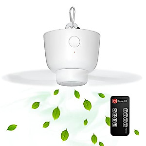 UNbeaten Portable Camping Fan for Tents with Hanging Hook, 8000mAh Battery Operated,Remote Control,Timer,4 Speeds,USB Rechargeable for Camping Outdoor