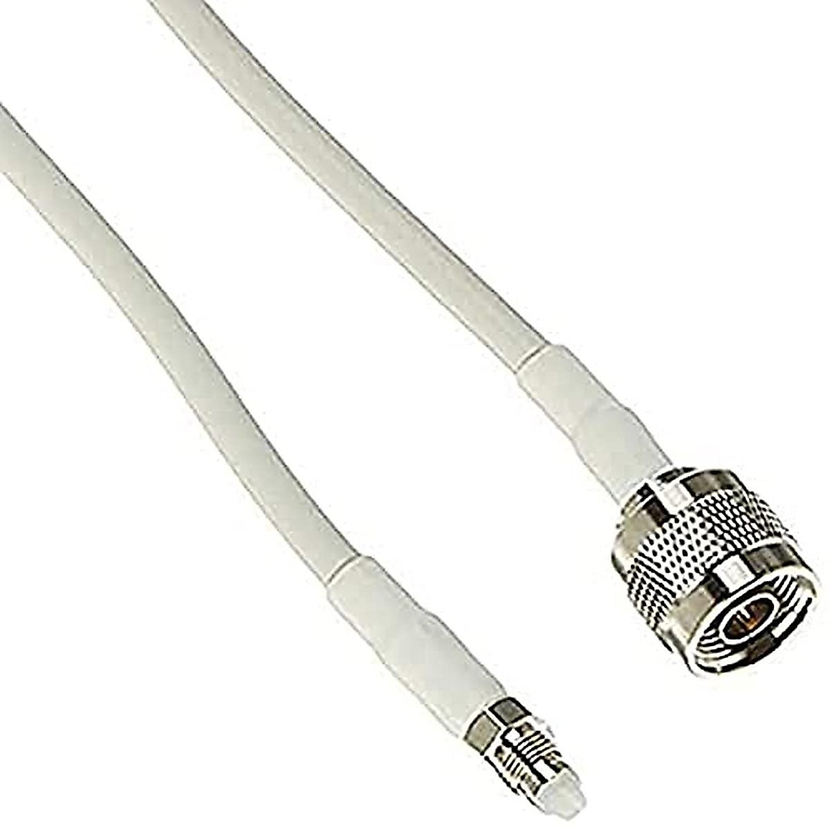 SureCall 10 ' White SC240 Ultra Low Loss Coax Cable with FME-Female/N-Male connectors for All Cellular Devices - Black