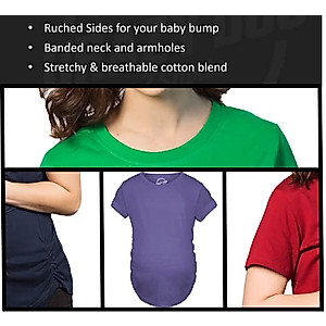 Maternity Baby Girl Skeleton Cute Halloween Pregnancy Bump Tshirt (Black) - L Crazy Dog Novelty Maternity T-Shirts for Halloween Season Soft Comfortable Funny Graphic Maternity Heather Black - Ba L