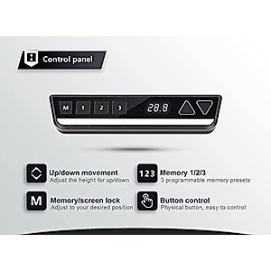 FEZIBO Triple Motor L-Shaped Electric Standing Desk, 63 Inches Height Adjustable Stand up Corner Desk, Sit Stand Workstation with Splice Board, Black Frame/Rustic Brown Top