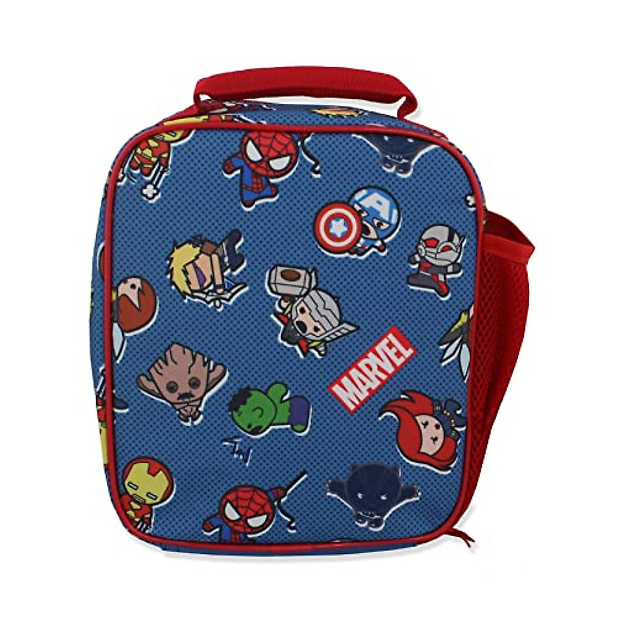 Marvel Kawaii Boys Girls Soft Insulated School Lunch Box (One Size, Multi)