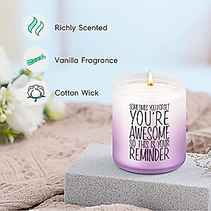 GSPY Vanilla Scented Candles - Thank You Gifts, Appreciation Gifts for Women, Men - Teacher Gifts, Nurse Gifts, Graduation Gifts - Funny Birthday Gifts for Mom, Friend, Coworker, Sister, Her