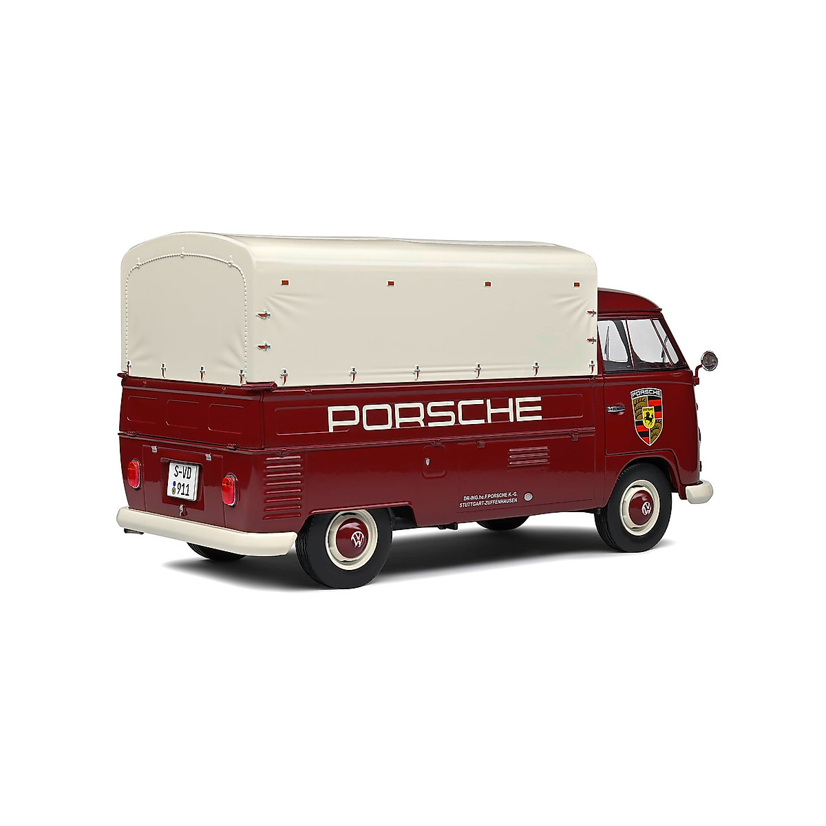 solido 421182320 1:18 Volkswagen T1 Pick-UP Porsche Service RED 1950