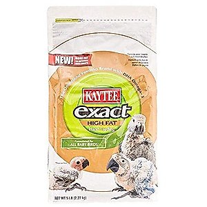 Kaytee Exact High Fat Hand Feeding Food for Baby Birds, 5 lbs.