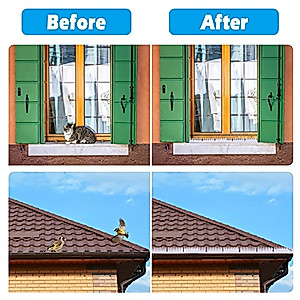 MorTime 12 Pack Bird Spikes 13.2 FT Bird Deterrent Spikes for Small Birds Squirrels Cats Keep Birds Away from Fence Roof Railing