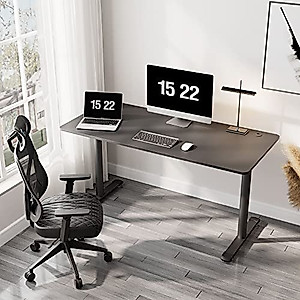 It's_Organized Gaming Desk,60 Inches Large Gaming Computer Desk PC Gaming Table Desk Laptop Workstation,Free Mouse Pad for Home Office Gaming,Black