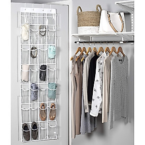 Over The Door Clear Shoe Organizer/Storage Rack