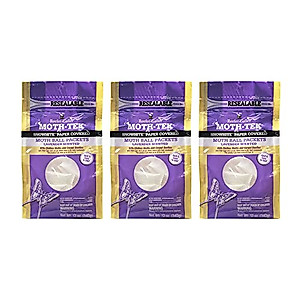 Reefer-Galler Moth-Tek Snowhite Lavender Scented Moth Ball Packets 12 oz (3)