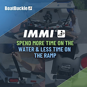 BoatBuckle G2 Stainless Steel Retractable Transom Tie-Down (2 x 43-Inch, Black)