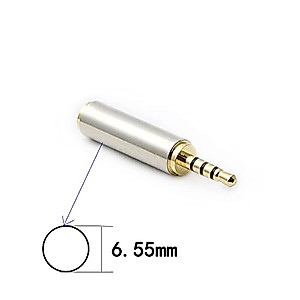 rgzhihuifz 3.5mm Female to 2.5mm Male Audio Adapter Converter Headphone 2.5mm to 3.5mm 3 Ring Jack Stereo or Mono 2 Pack