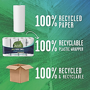 Seventh Generation Paper Towels, 100% Recycled Paper, 2-ply, 8 Count (Pack of 4)